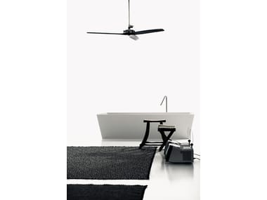 AIR Wooden ceiling fan By Boffi | design Giulio Gianturco