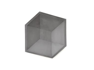 Concrete plate CUBE PLATE By URBI et ORBI
