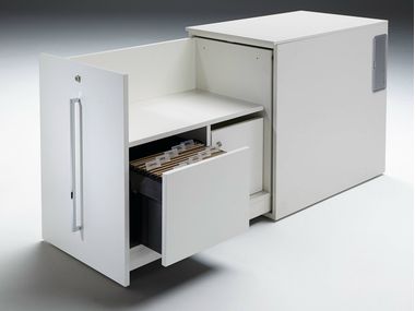 APOTHEKERSCHRANK Office storage unit with sliding doors with lock By ...