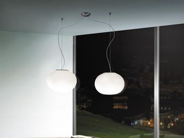 Blown glass pendant lamp LUCCIOLA SP By Vetreria Vistosi