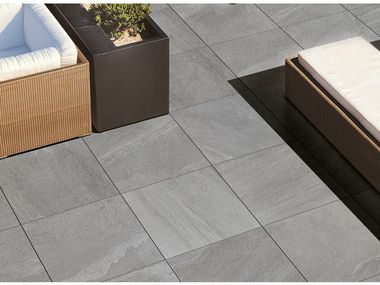 Outdoor floor tiles with stone effect LAKE STONE T20 By Supergres