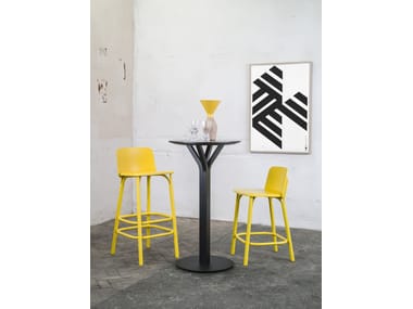 SPLIT | Wooden stool By TON design Arik Levy