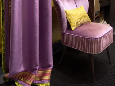 Solid-color silk fabric FANFARA By Dedar