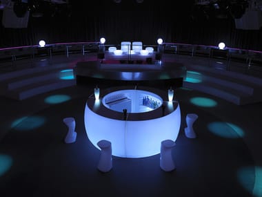 Illuminated bar counter FIESTA By VONDOM design Archirivolto