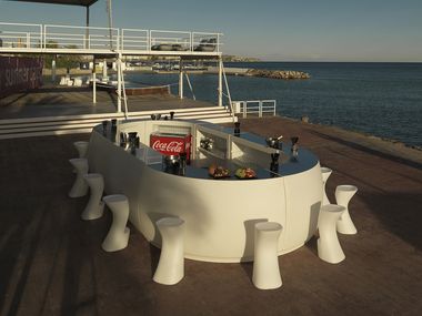 Illuminated bar counter FIESTA By VONDOM design Archirivolto