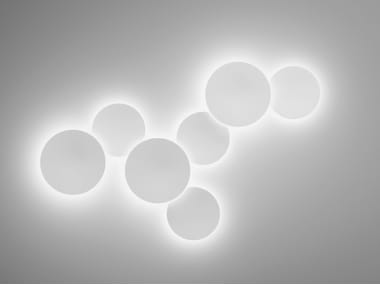 Applique a LED a luce indiretta PUCK WALL ART SINGLE Collezione Puck ...
