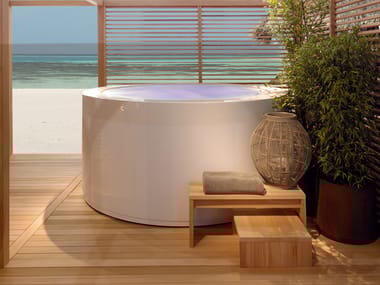 MINIPOOL | Runder Whirlpool Runder Aufstell-Whirlpool mit Überlauf By ...