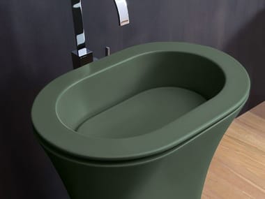 AMEDEO | Lavabo freestanding By Ceramica Cielo design Karim Rashid