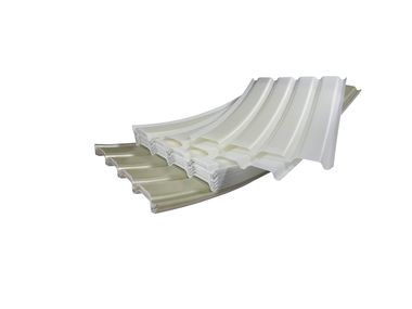 Roof in curved plastic laminate element ELYPLAST® By Brianza Plastica