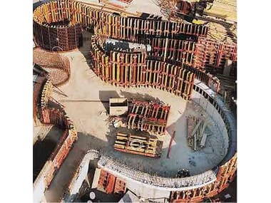 Formwork and formwork system for concrete RUNDFLEX By PERI