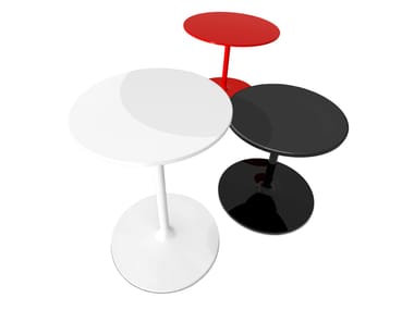 POPPY Round technopolymer coffee table By REXITE | design Raul Barbieri