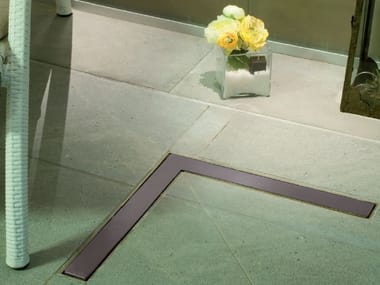 Rigole de douche en acier inoxydable DEFLOW Q By OMP