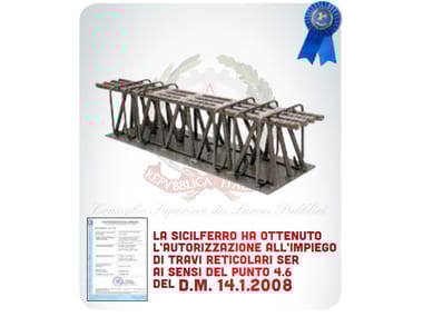 Trave reticolare SER Trave reticolare autoportante in acciaio By Sicilferro