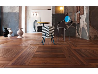 Teak parquet QUADRONE TEAK ANTIQUE QUADRONE Collection By Listone ...