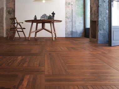 Teak parquet QUADRONE TEAK ANTIQUE QUADRONE Collection By Listone ...