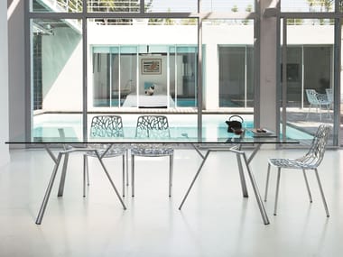 RADICE QUADRA | Rectangular table Radice quadra Collection By FAST design Robby & Francesca ...
