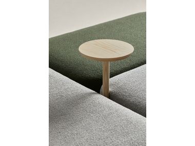 RC WOOD | Upholstered pouf By Blasco&Vila design Francesc Rifé