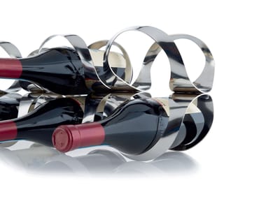 RIBBON | Stainless steel bottle rack By Alessi design UNStudio