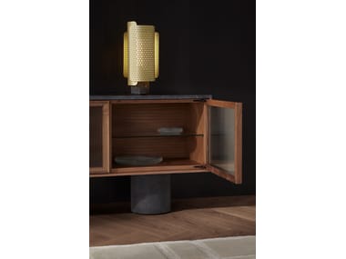 RIO Wooden sideboard with doors By Punt | design Sebastian Herkner