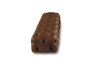 ROLLKING | Rectangular pouf Rectangular leather pouf By Désirée divani
