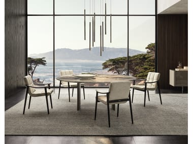 LINHA | Round table Linha Collection By Minotti design studio mk27