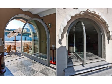 SC80-100 Wooden horizontally pivoted window By Capoferri Serramenti