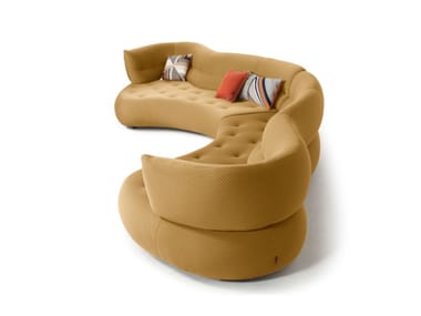 SENSE Sectional fabric sofa By Roche Bobois