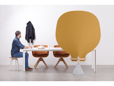 Mobile freestanding felt office screen SHIELD By True Design design ...