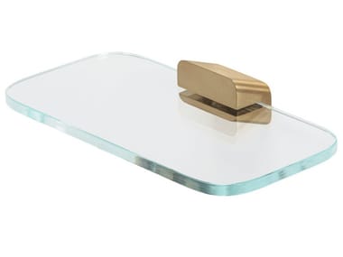 SHIFT GOLD | Wall-mounted soap dish Shift Collection By Geesa