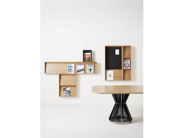 SLOPE | Wall-mounted display unit Wall-mounted one-sided display unit ...