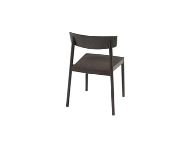 SMART SI0610 Stackable beech chair open back By Andreu World