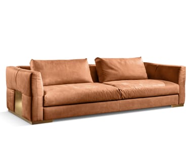 MONTECARLO | Sofa Leather sofa By Cantori | design Maurizio Manzoni