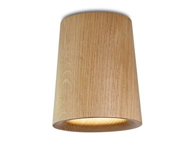 SOLID CYLINDRICAL LED round ceiling oak spotlight By Case | design ...