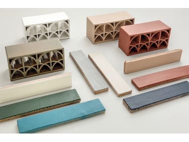 Modular terracotta Partition wall SPLIT Split & Fornace Collection By ...