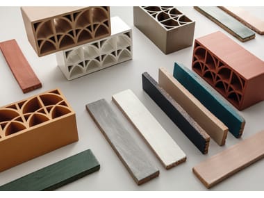 Modular terracotta Partition wall SPLIT Split & Fornace Collection By ...