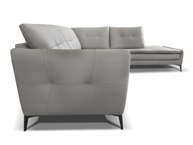 SPRINT Sofá de esquina de cuero By Rossini Sofas