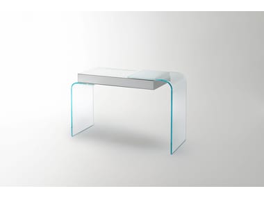 STRATA Writing desk By Glas Italia | design Yabu Pushelberg