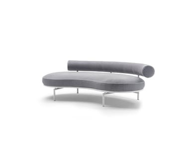 SUPERMAX OUTDOOR Curved fabric garden sofa By Flexform | design Antonio Citterio