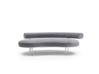 SUPERMAX OUTDOOR Curved fabric garden sofa By Flexform | design Antonio Citterio