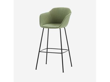 TAIA High fabric stool with footrest By INCLASS | design Simon Pengelly