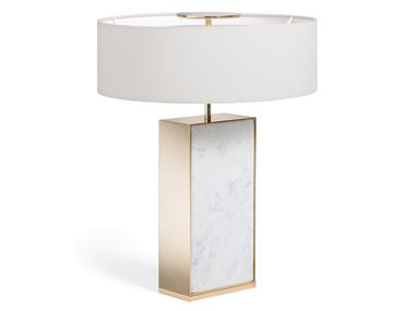 LED Carrara marble table lamp THELMA By Black Tie