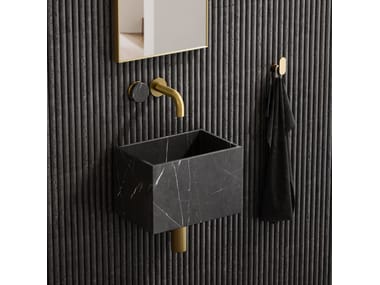 TUCCI | Pietra Grey marble handrinse basin Rectangular wall-mounted ...