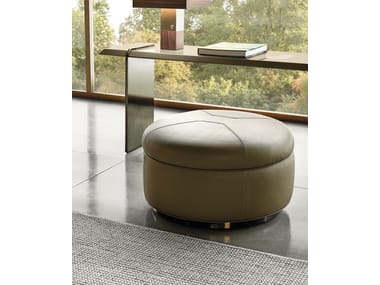 TUFFET Round pouf with removable lining By Minotti | design Rodolfo Dordoni