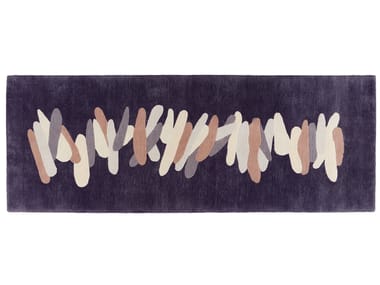 Handmade rectangular wool rug TUMBLE Vista Collection By Deirdre Dyson