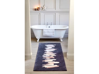 Handmade rectangular wool rug TUMBLE Vista Collection By Deirdre Dyson