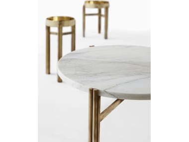TWELVE Round brass coffee table By Gallotti&Radice | design Massimo ...