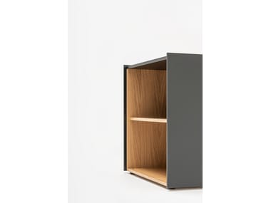 VIGA Open freestanding low wooden office shelving By MDD | design YONOH