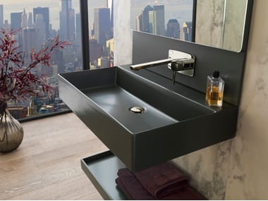 PURE LINE | Wall-mounted vanity unit Pure Line Collection By Porcelanosa