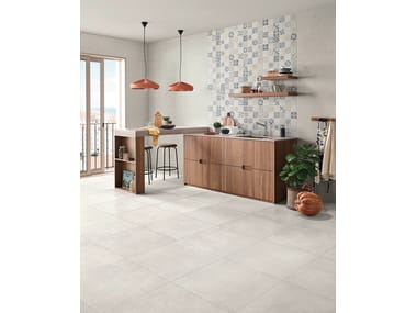 PULSE White-paste wall tiles with concrete effect By Love Tiles