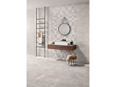 PULSE White-paste wall tiles with concrete effect By Love Tiles